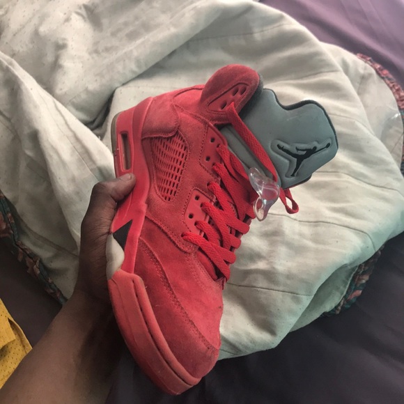 Jordan | Shoes | Jordan Retro Red Suede 5s | Poshmark